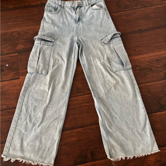 Jeans | Light Blue Cargo Women Jeans | Poshmark